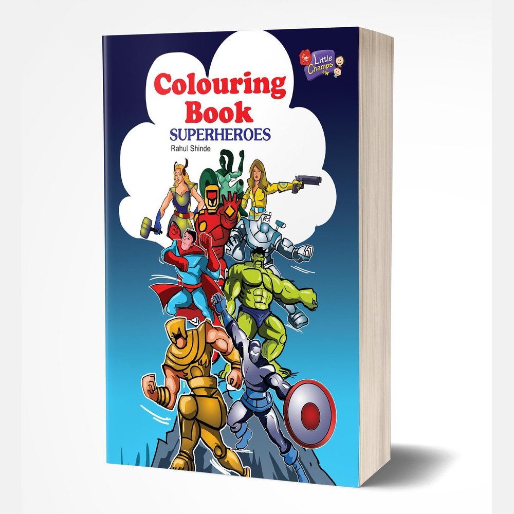 Colouring Book Superheroes by Rahul Shinde – Rasik Sahitya LLP